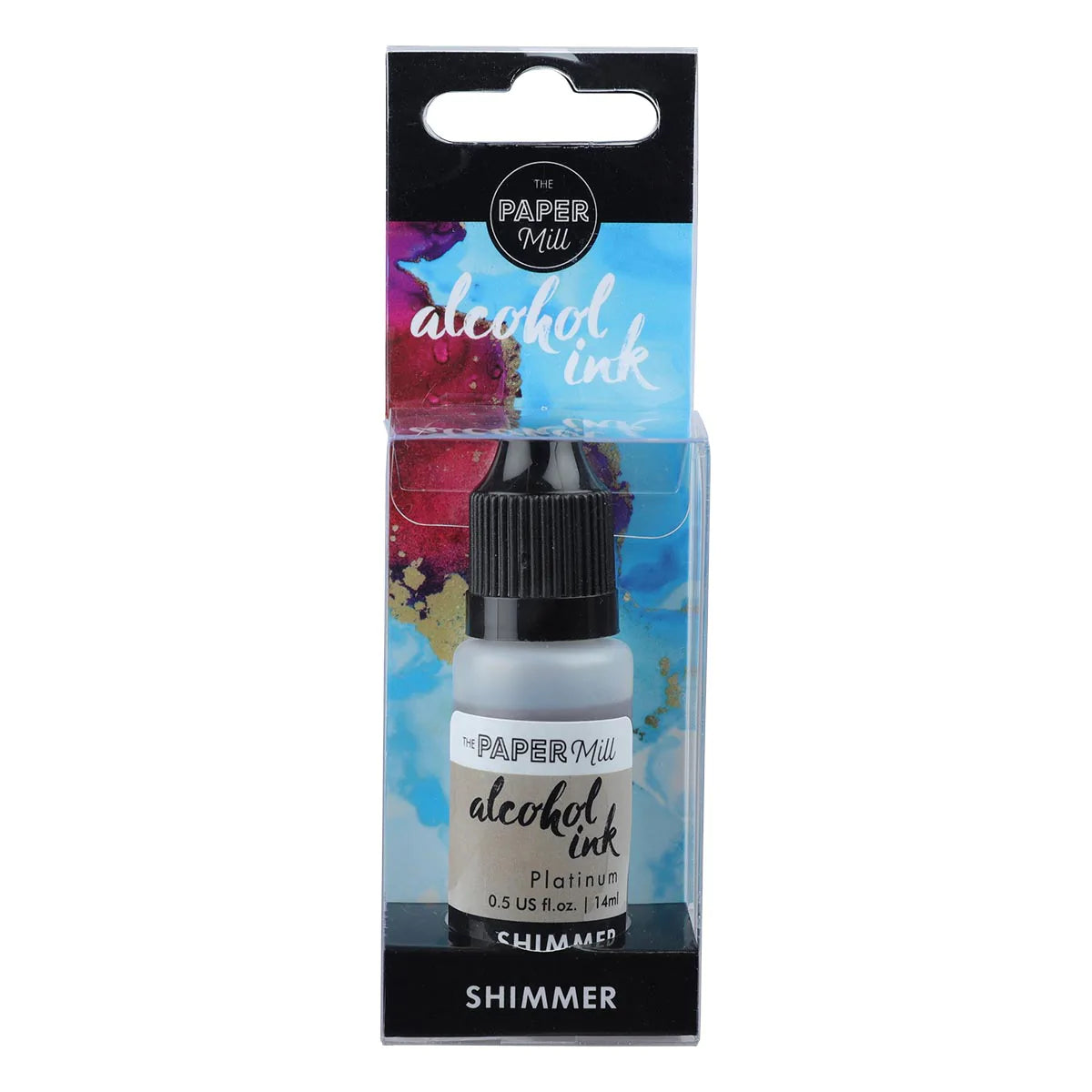 The Paper Mill Shimmer Alcohol Ink Platinum 14ml