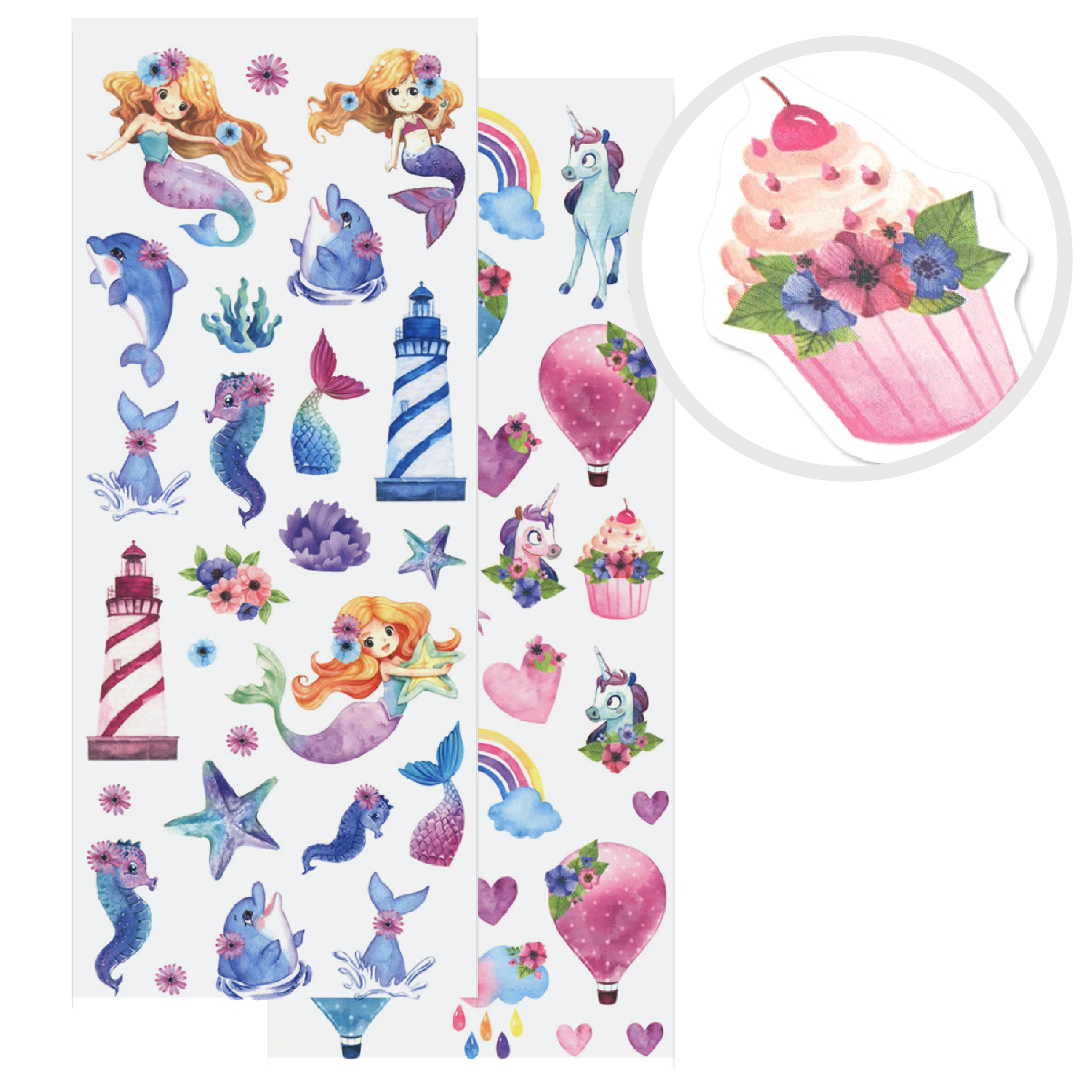 MultiCraft Paper Craft Sticker: 2-Sticker Themed Set-Fantasia 12.7x30.